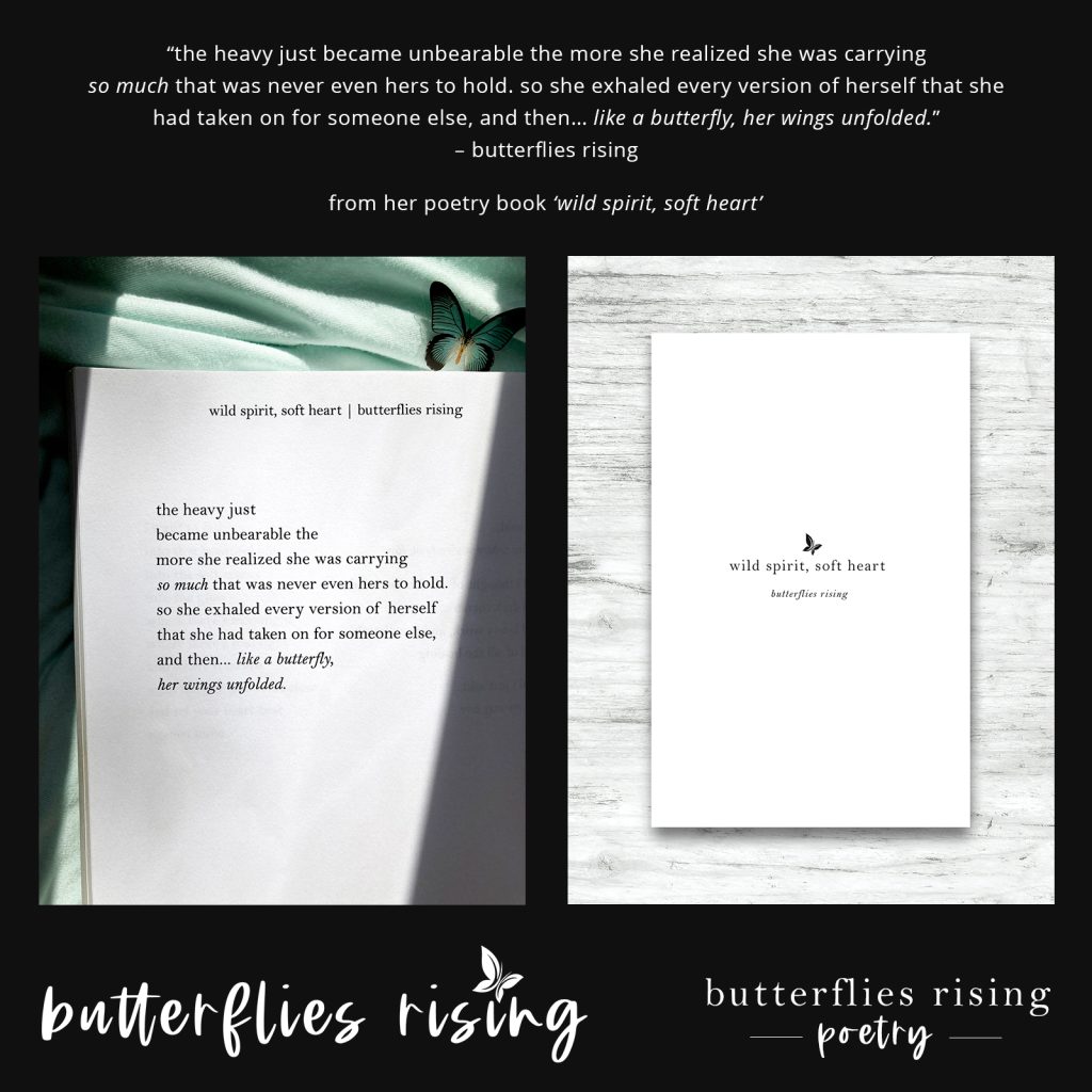 like a butterfly, her wings unfolded poem - butterflies rising